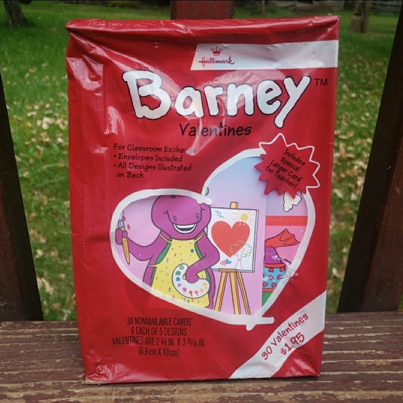 Hallmark | Holiday | Vintage 993 Hallmark Barney Valentines Cards Semi ...